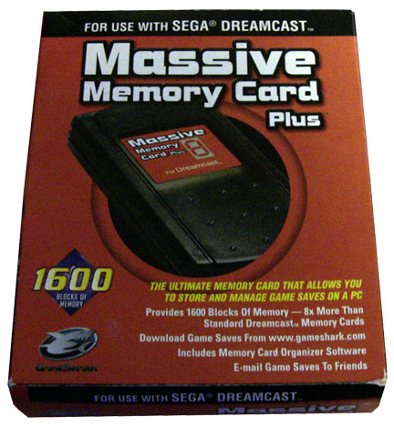 Sega Dreamcast Massive Memory Card Plus - By Interact / GameShark ...